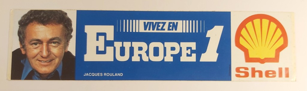 EUROPE 1 Jacques Rouland Autocollant ⋆